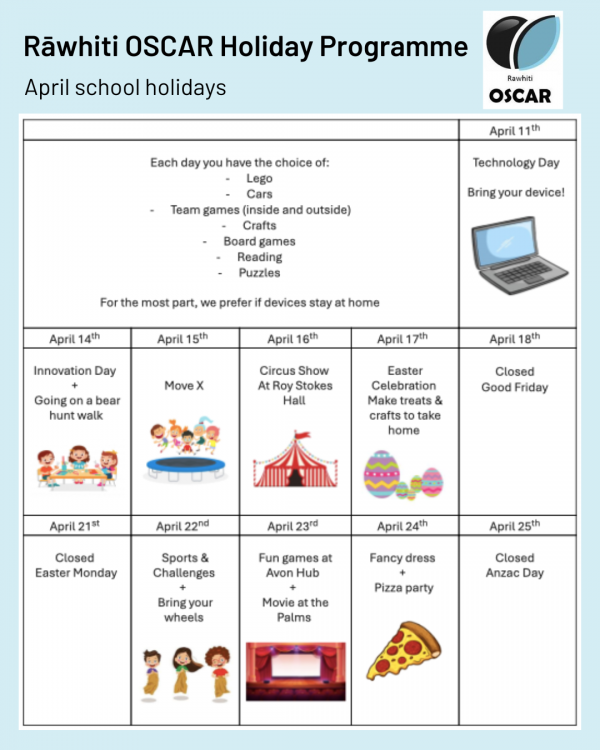 Rāwhiti OSCAR Holiday Programme - Eastern Community Sport and ...
